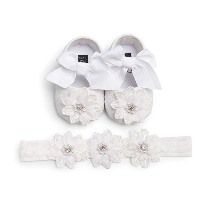 Bébé Fille Chaussures avec Bandeau Cadeau Ensemble Bambin Fille Belle ...