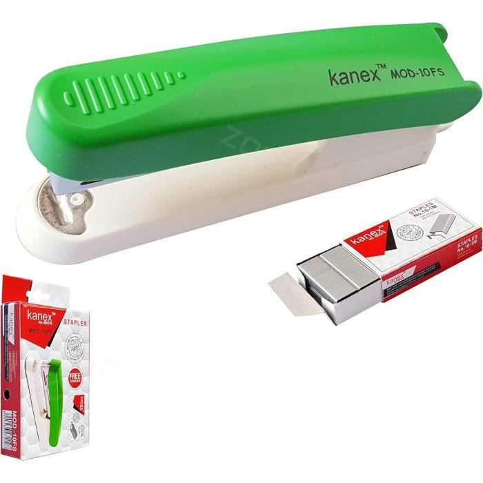 Zmod10Fs Agrafeuse De Bureau Avec Ôte-Agrafes, Corps Vert + 1000 ...