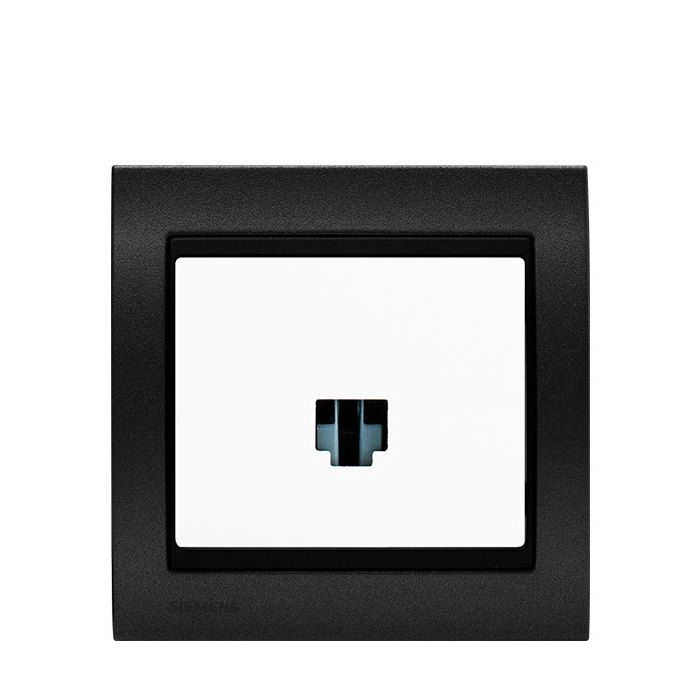 Prise Informatique RJ45 Blanc Delta Iris - Siemens - Prêt à poser - 2P ...