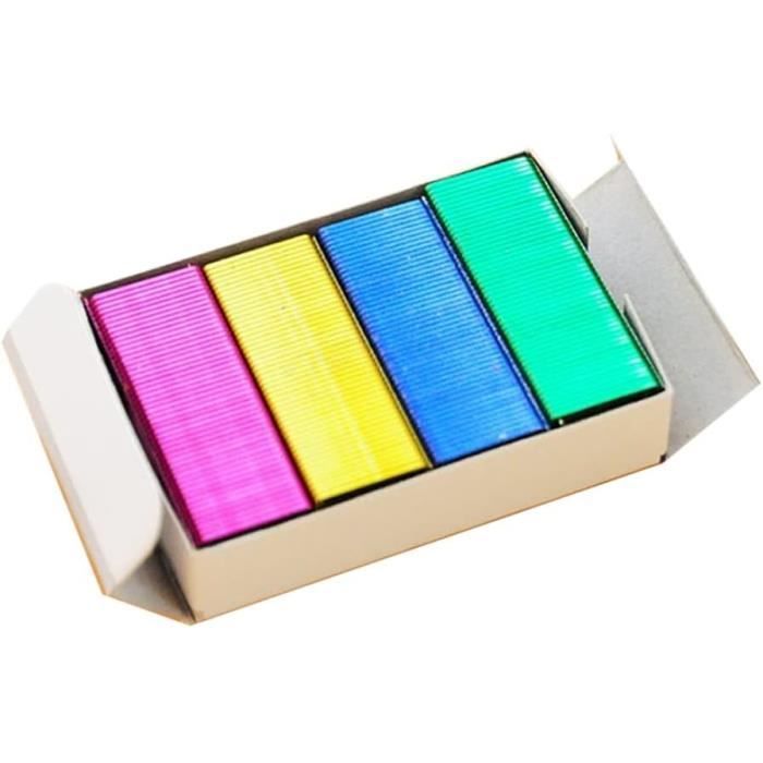 Mini Staples, 800 PCS Color Staples DIY Shop ANTAPLER Refills PRIUM ...