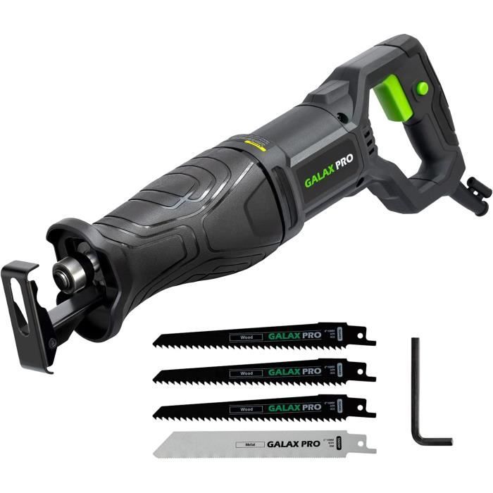 GALAX PRO Scie Sabre 900W, Vitesse Variable 0~2800SPM, 4 Lames (Bois 6T ...