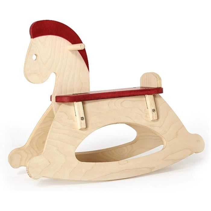 TRANSAT Bébé Cheval en Bois en Bois Rocking Horse Jouet Grand bébé ...