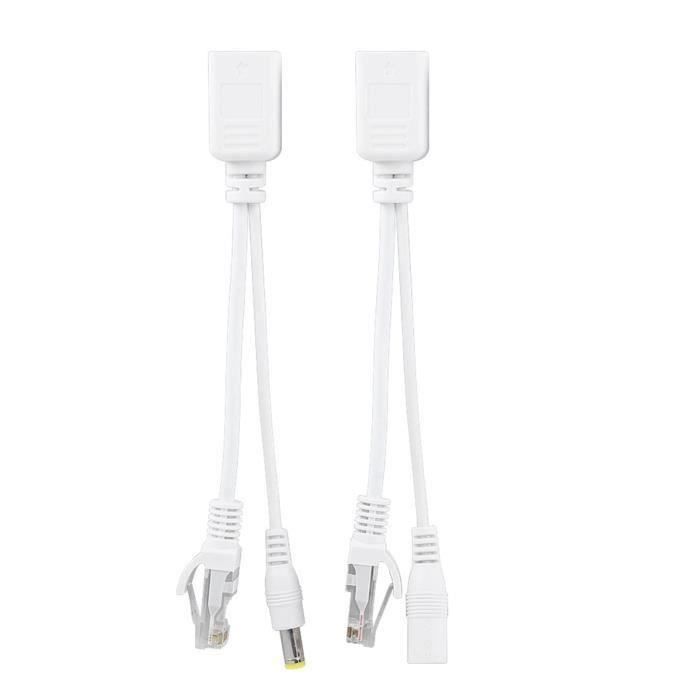 HuiYing-10 Pair POE Câble adaptateur caméra Power câble over Ethernet ...