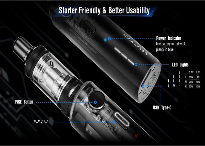 CosmoNebula Vape Kit avec batterie intégrée 1500 mAh et double bobines ...