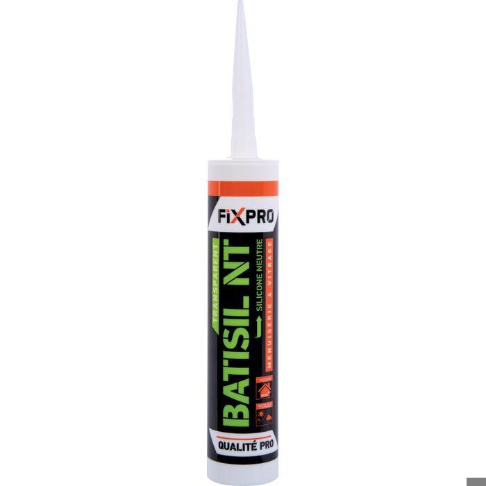 Mastic silicone neutre - Batisil NT - Fixpro - Transparent - Vendu à l ...