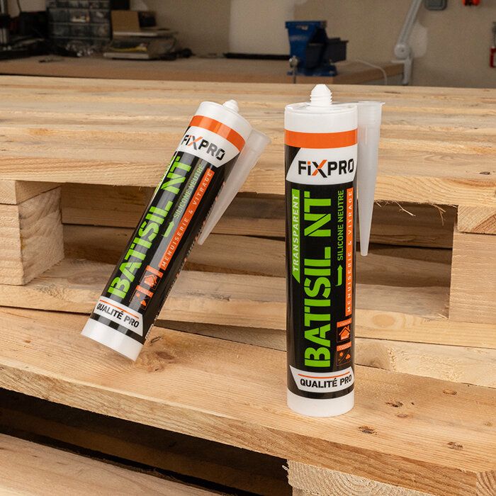 Mastic silicone neutre - Batisil NT - Fixpro - Transparent - Vendu à l ...