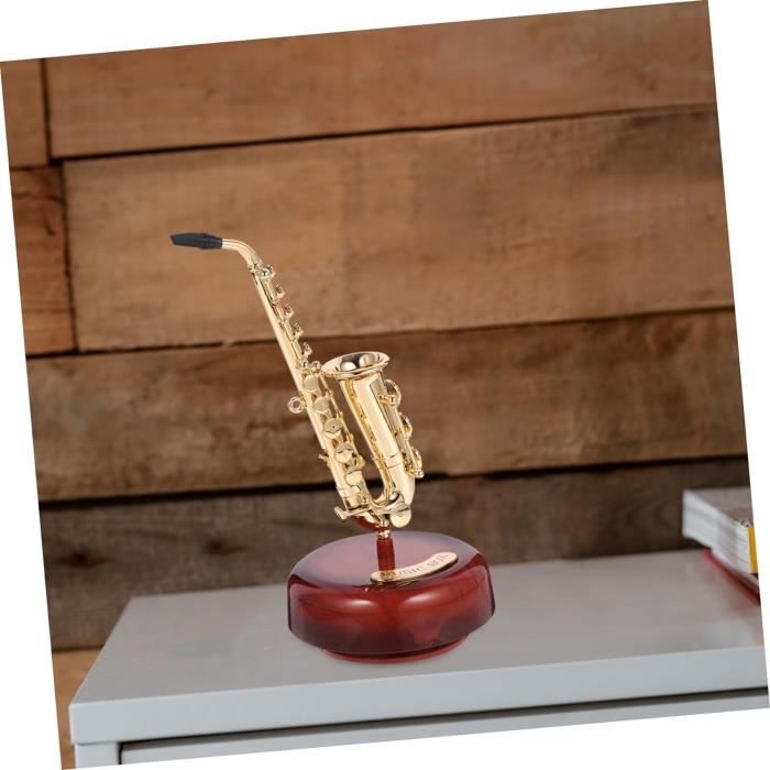 Boîte Boîte À Musique Rétro Mini-Saxophone Modèle De Saxophone ...