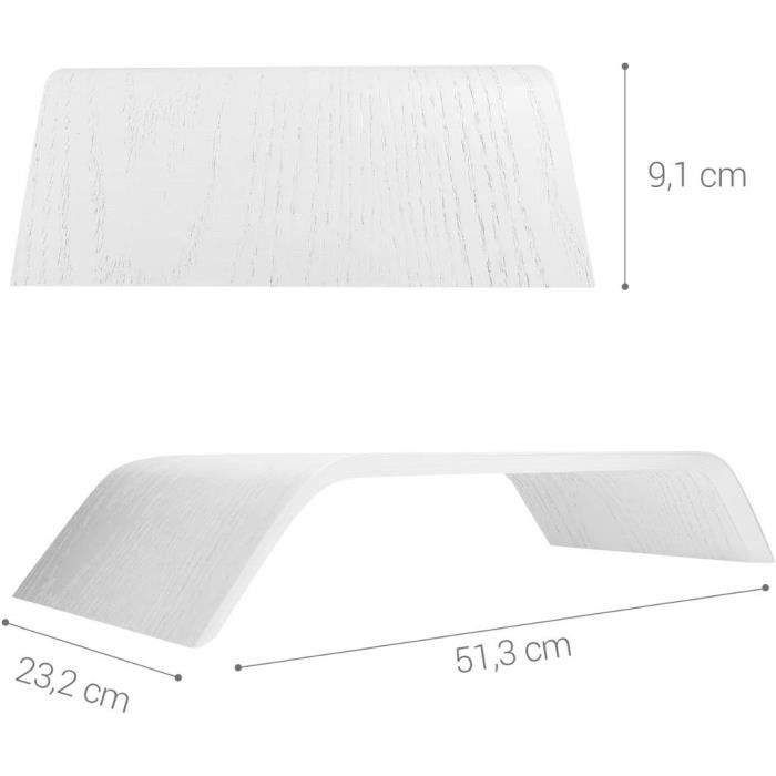 Support Pour Écran En Bois - Socle Réhausseur En Bois De Chêne Pour ...