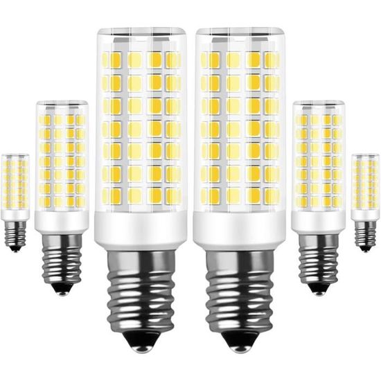 E14 LED 9W 750LM Blanc Froid 6000K, 75W Ampoule Halogène Équivalent, AC 220-240V, Non- mable ...