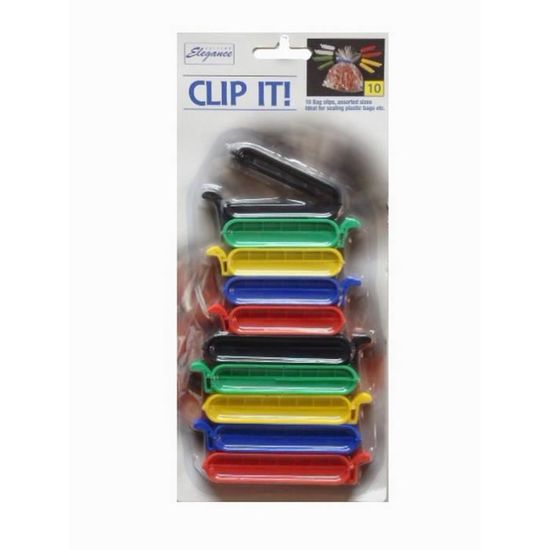 Lot de 10 clips fraîcheur sac sachet conservation fermeture clip bag ...