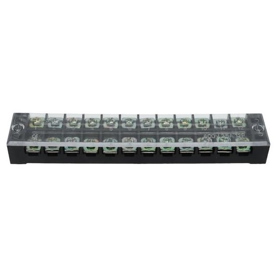 Bornier à vis Bornier de Bloc de Barrière de Fil, 2 Pièces 600V 35A ...