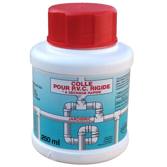 Jardibric – Pot de colle PVC, 250 ml colle à solvants pour assemblage ...