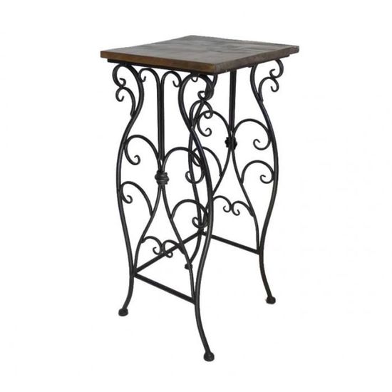 Grande Sellette en Fer et Bois (MM) - Cdiscount Maison