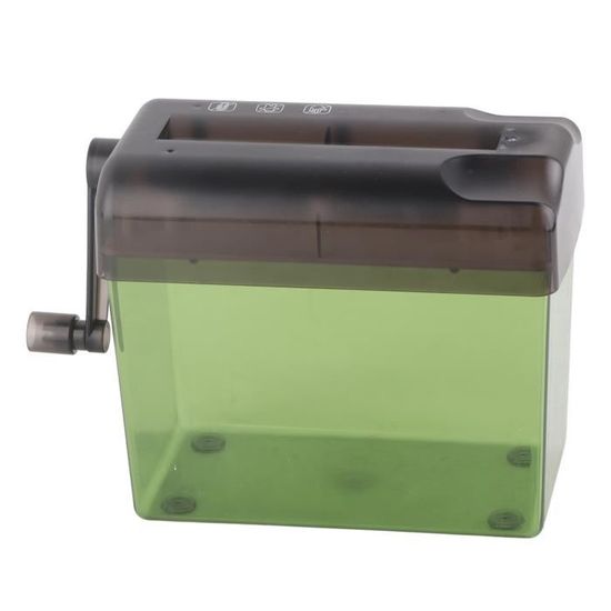 Déchiqueteuse à papier manuelle Mini broyeur manuel Portable de bureau ...