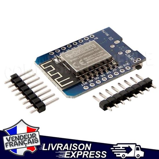 MODULE D1 WEMOS MINI WIFI ESP8266 WLAN ARDUINO - Cdiscount Bricolage