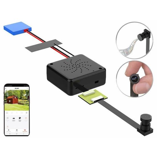 Micro-caméra GSM 4G - Somikon - DV-330.mini - Full HD 1080p - Détection ...