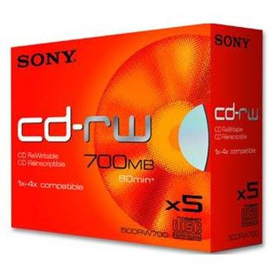 Sony CD-RW 700 Mo certifié 4x - x5 - Cdiscount Informatique