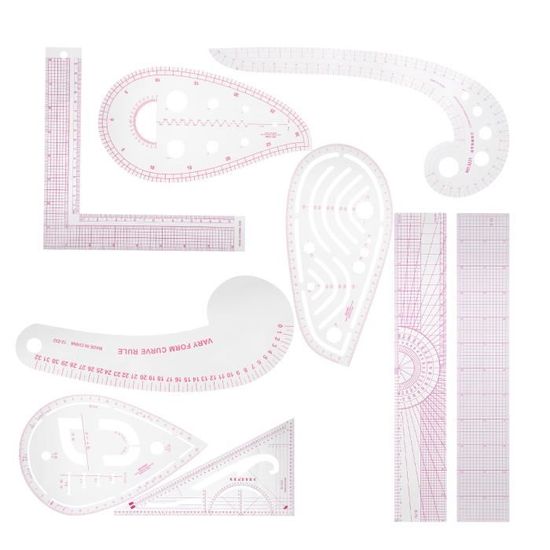 Ensemble de règles de couture polyvalentes SURENHAP - PVC - Coupe ...