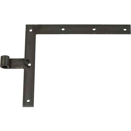Penture équerre noire droite / gauche à bout droit - 250 x 300 mm - Axe ...
