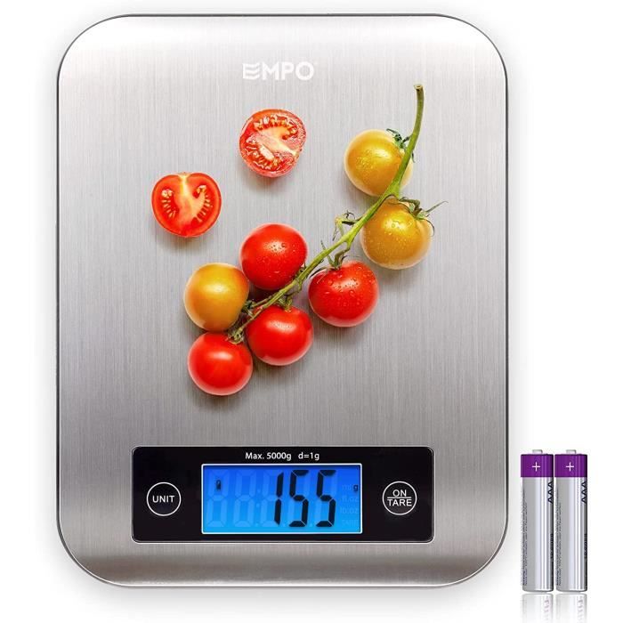 Balance de Cuisine Numérique Professionnelle avec Panneau en Acier ...