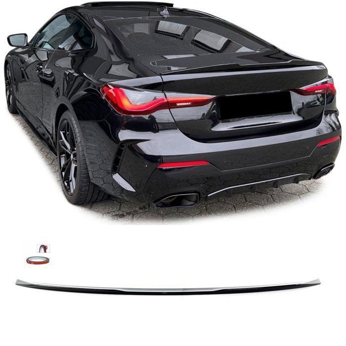Becquet aileron de coffre noir brillant look M performance pour BMW série 4 G22 coupé ...