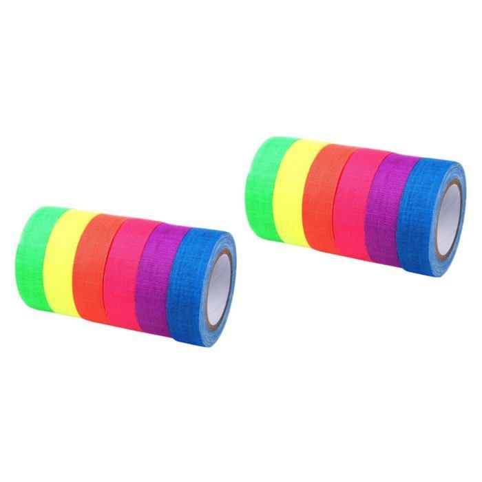 2 Ensembles Ruban Fluorescent Lumineux Adhésif Réactif Uv Pour ...