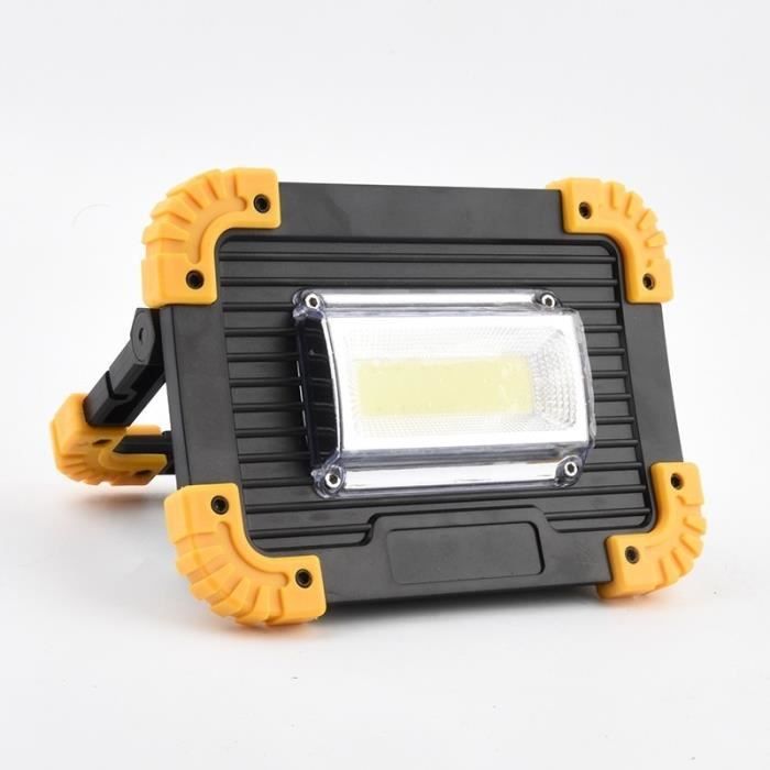 Lumière COB brillante-Avec batterie 18650-Projecteur LED COB étanche ...