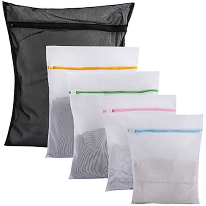 5pcs Mesh Sac à Linge épais Robuste épais Filet de Lavage Linge Sac ...
