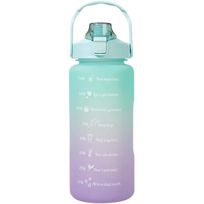 Gourde Sport 2L Bouteille D'Eau De 2 Litre Avec Couvercle De Fermeture ...