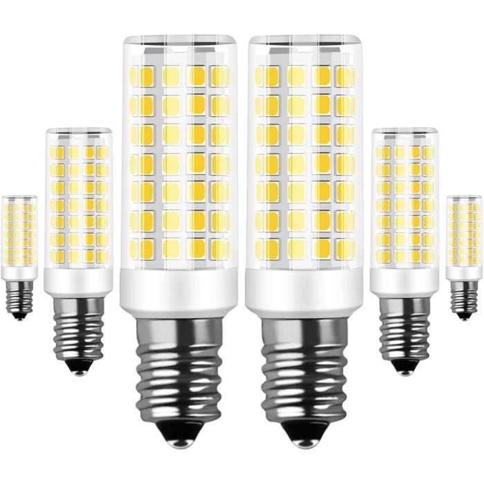 E14 LED 9W 750LM Blanc Froid 6000K, 75W Ampoule Halogène Équivalent, AC 220-240V, Non- mable ...