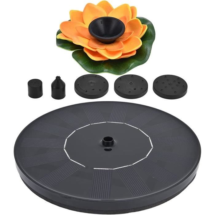 Pompe à Eau de Fontaine Solaire Lotus - Mini Fontaine à Eau Flottante à ...