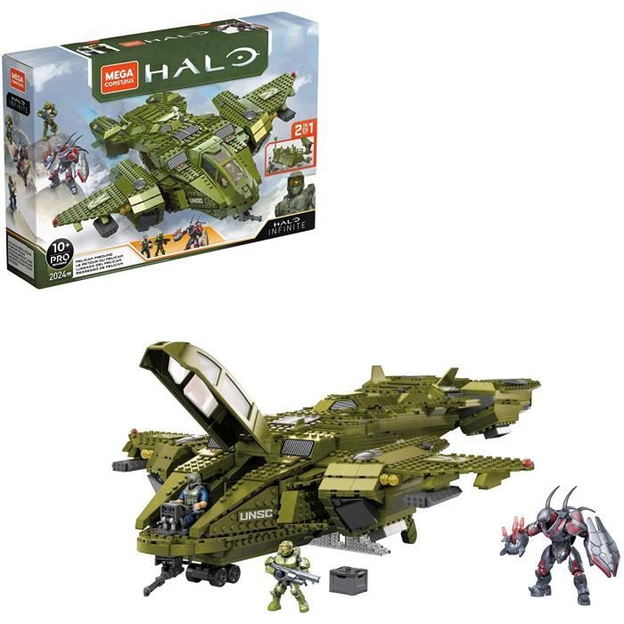 Mega Construx Halo Infinite, le retour du Pelican 2-en-1, vaisseau spatial à construire, 2024 ...