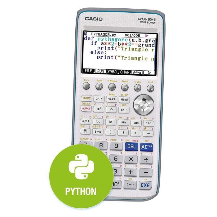 Casio Graph 90+E Calculatrice Graphique avec Python - Cdiscount Beaux ...