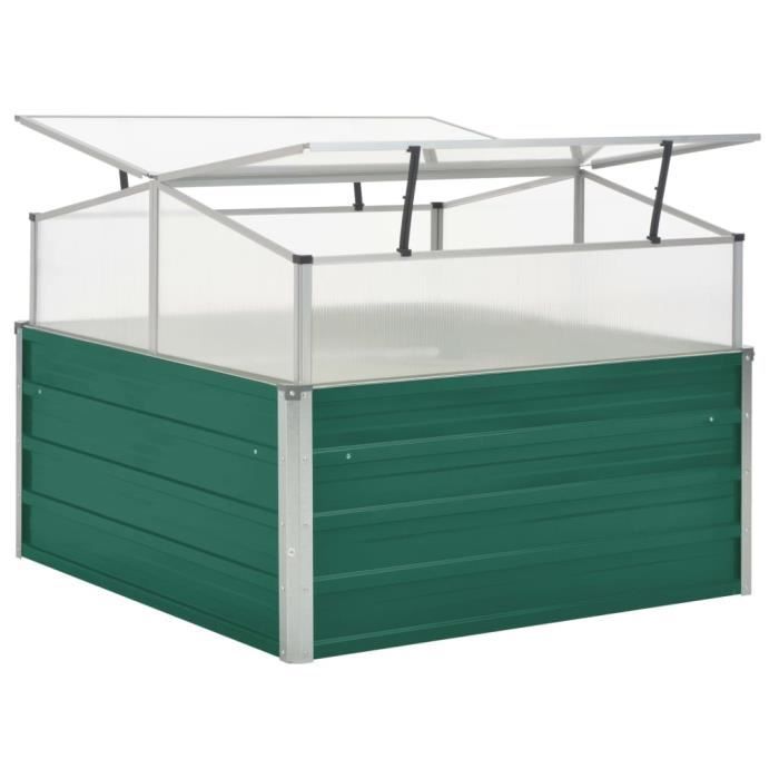 Serre Vert 100x100x77 cm Acier galvanisé Type HENXUAN - Cdiscount Jardin