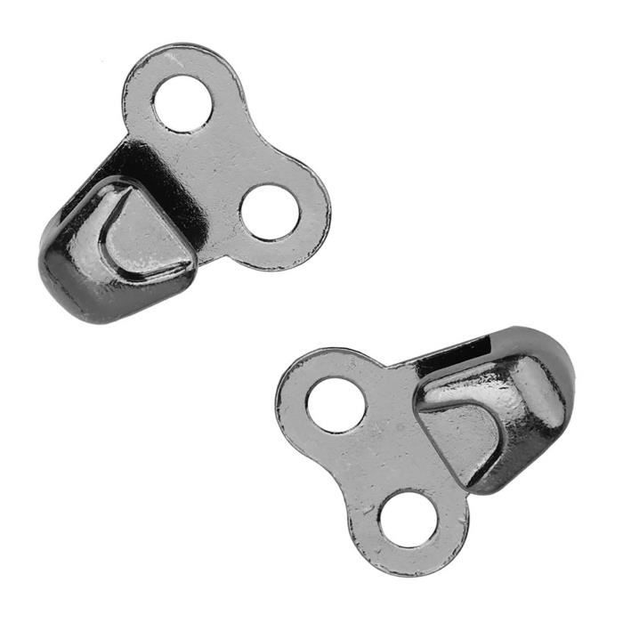 Crochets en dentelle avec rivet - HURRISE - Lot de 20 - Alliage - Blanc ...