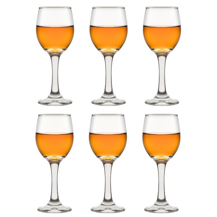 Libbey Verre à apéritif Perception Cordial - 122 ml / 12,2 cl - 6 Pièces - Lave-vaisselle - La ...