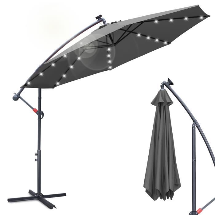 Lospitch Parasol - parasol jardin, parasol, parasol de balcon - 350 cm ...