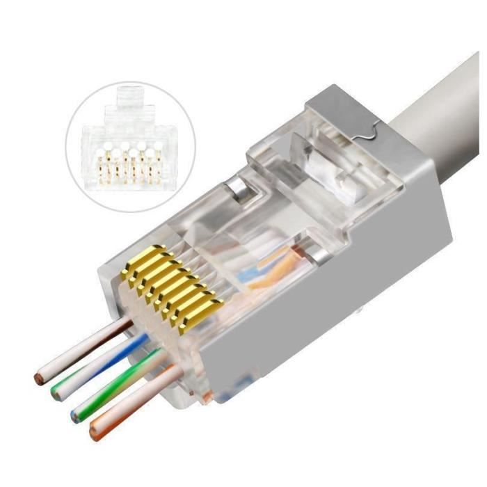 Câble réseau - MICRO CONNECT - Modular EZ Plug RJ45 8P8C CAT6 FTP ...