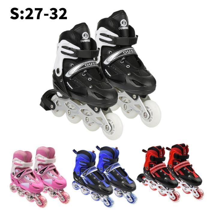 Patins à roulettes B.LIVEM - Roues flash en PVC - Noir - Enfant mixte ...