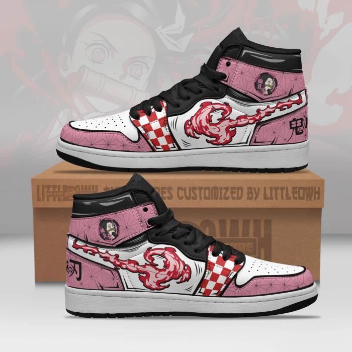 Baskets Nezuko Demon Style Demon Slayer Anime Chaussures de course pour ...
