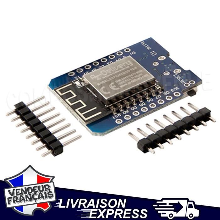 MODULE D1 WEMOS MINI WIFI ESP8266 WLAN ARDUINO - Cdiscount Bricolage