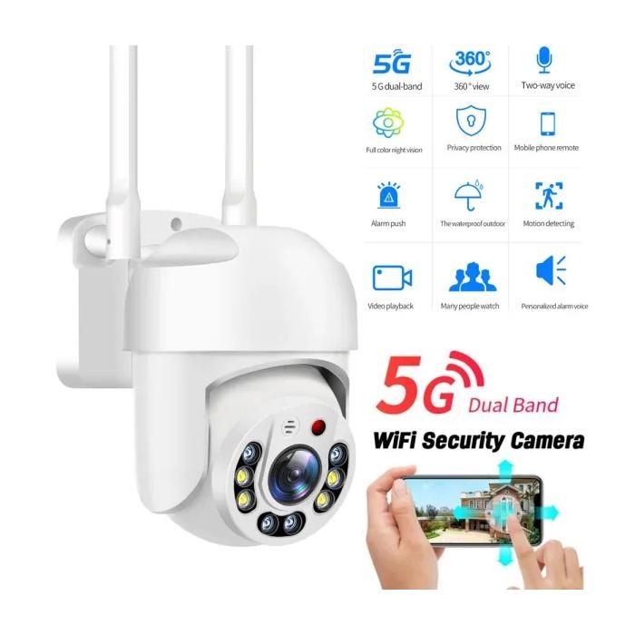 Caméra de Surveillance WiFi Extérieur PRUMYA 2MP 5G wifi ,Audio ...