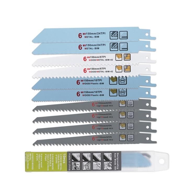 ACCESSOIRE MACHINE OUTIL,1 sets--ensemble de 10 lames de scie ...