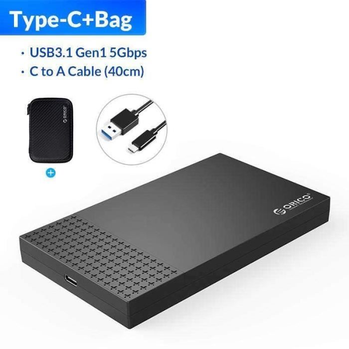 CS-17086-disque dur externe de 2.5 pouces. Type C. usb 3.1 à sata 3.0. 5Gbps. 4 to. pour disque ...