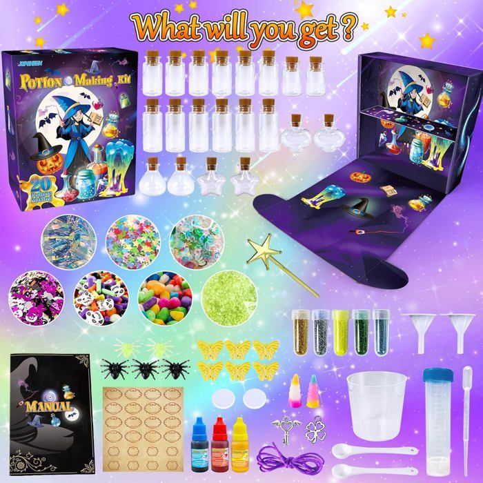 Kit de Potion pour Enfants, mélange 20 Bouteilles de Potion, Potion ...