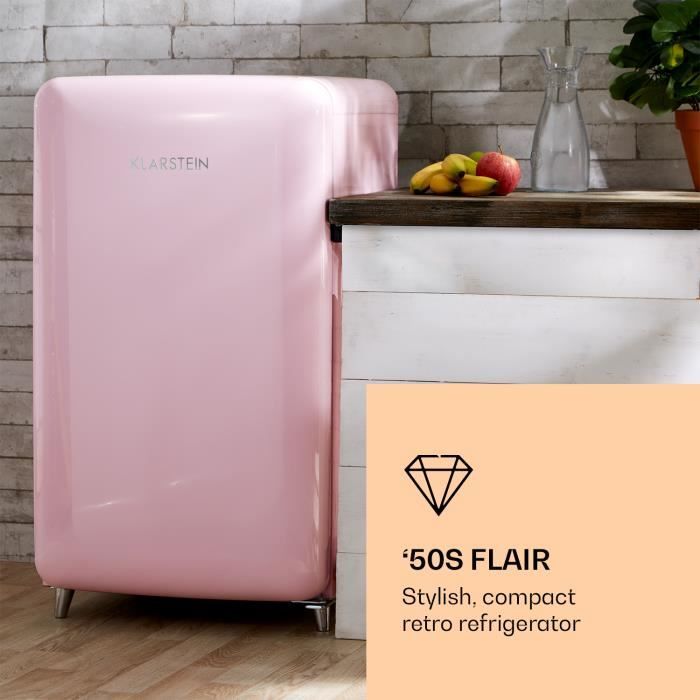 Klarstein PopArt Réfrigérateur frigo design rétro pop A++ 108 l-13 l (2 ...