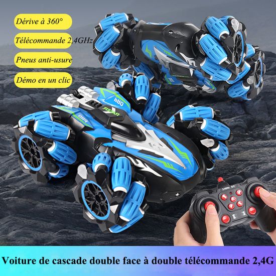 Voiture Télécommandée 360° RC Rotation,Voiture cascadeuse double face - 2,4Ghz Voiture Tout ...
