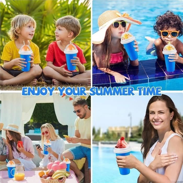 Slushy Cup Gobelet Granita Frozen Magic Smoothie Granité Cup Ice Cream ...