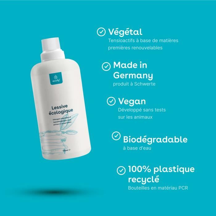 Lessive écologique • eco:fy • liquide sensitive sans parfums ni ...