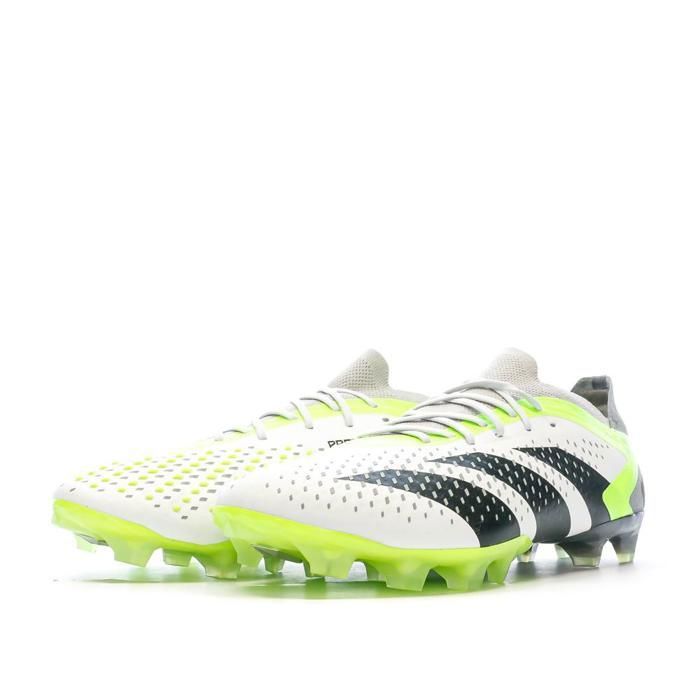Chaussures de foot Blanc/Vert football Homme Adidas Predator Accuracy.1 ...